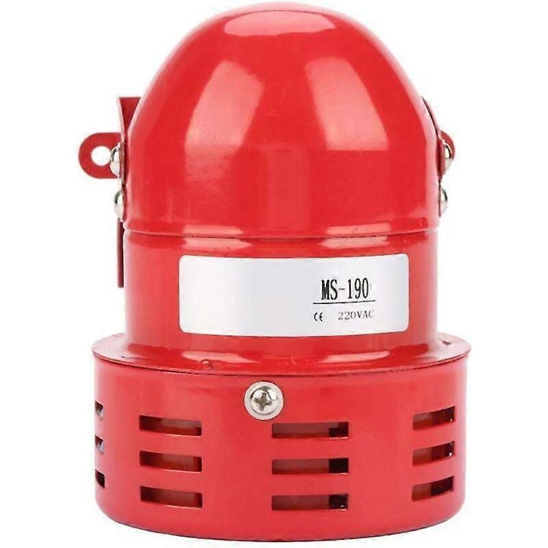 Alarm Siren 220V Powerful Outdoor, 120dB Alarm Siren, Red Motor Led ...