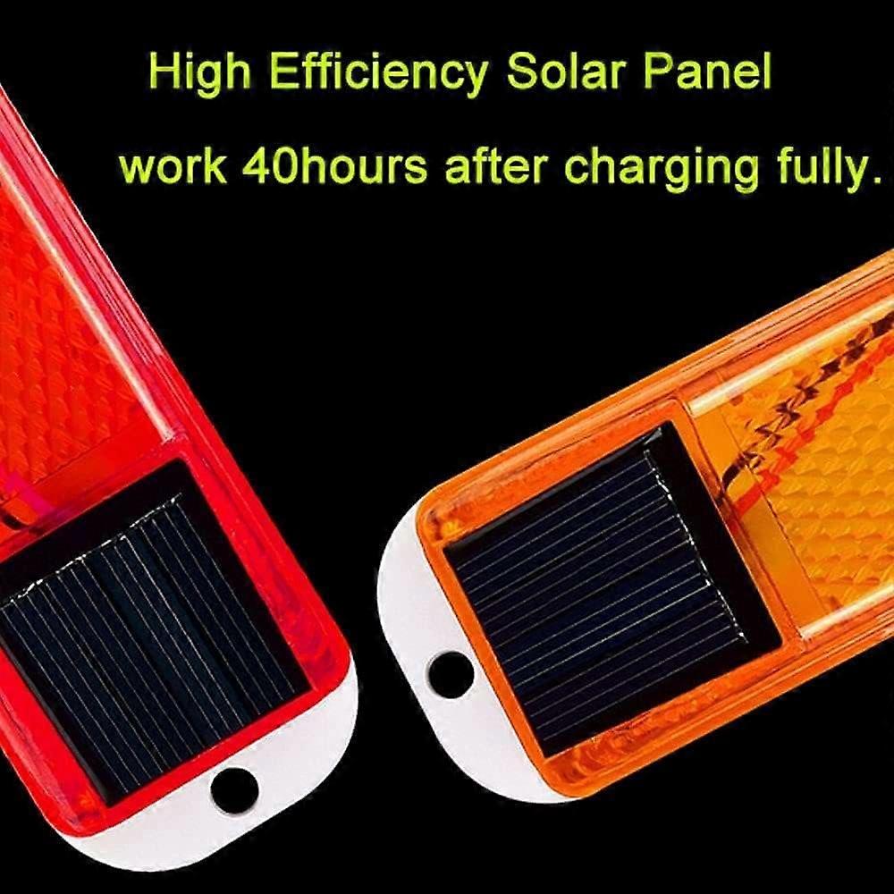 Solar Strobe Warning Light,Sensitive LED Security Lamp,Wireless Safety ...