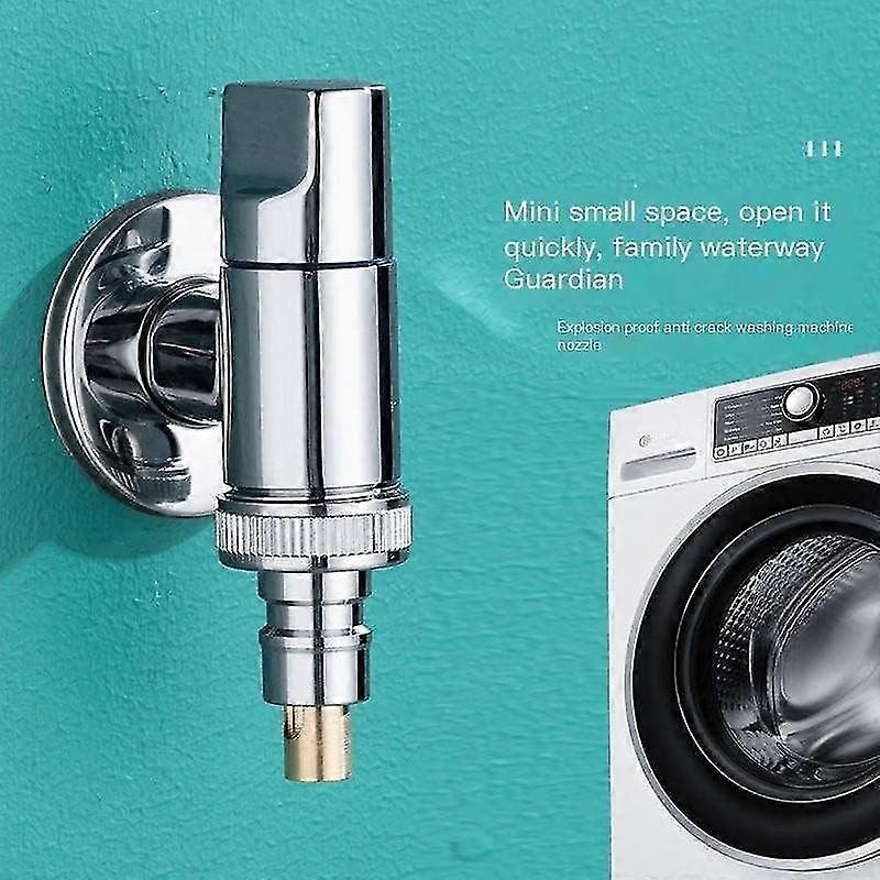Washing Machine Faucet, Automatic Water Stop Valve, Brass Washing ...
