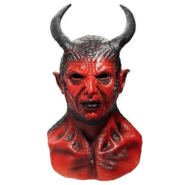 Horror Devil Latex Mask Cosplay Spooky Demon Hellfire Beast Prank ...