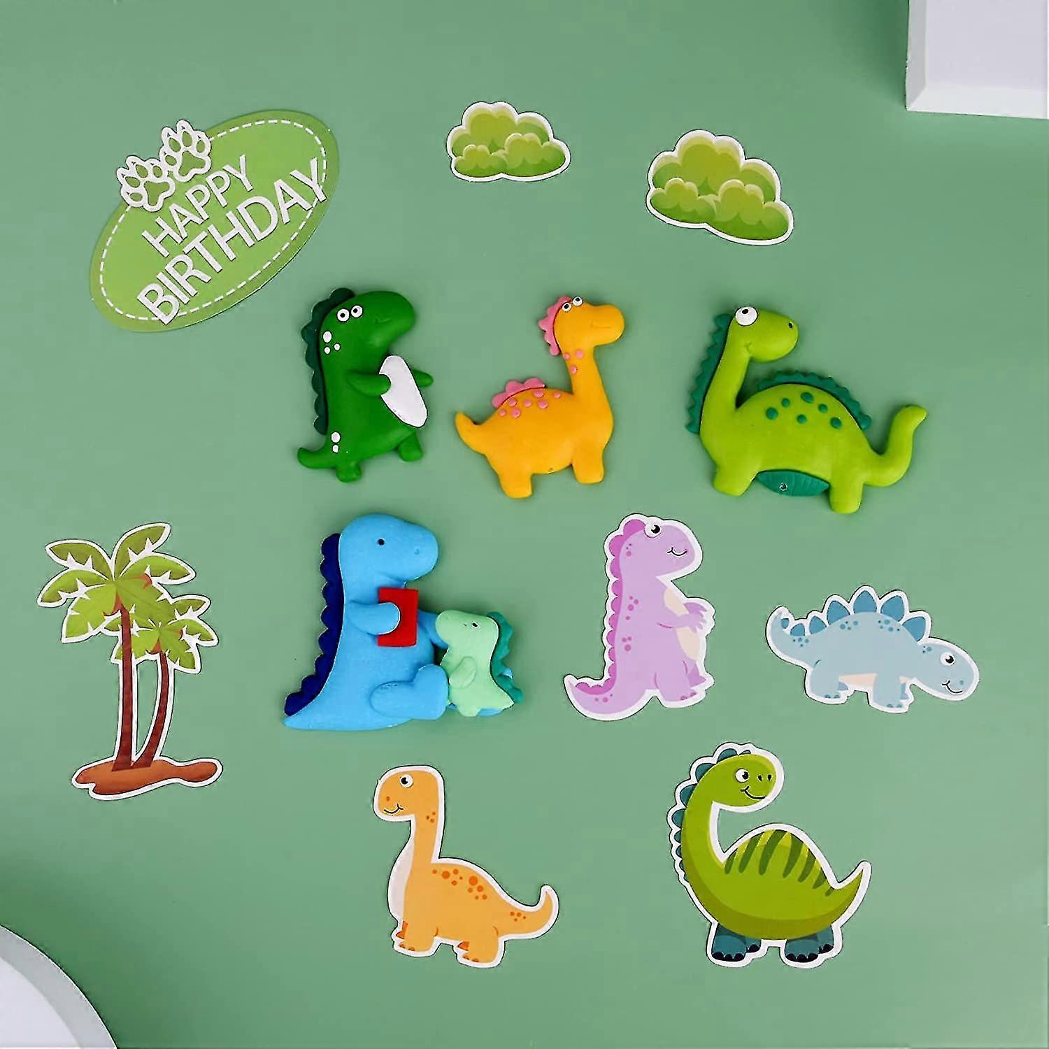 Kids Cake Toppers, 4 Pieces Birthday Cake Toppers, Mini Cake Topper ...