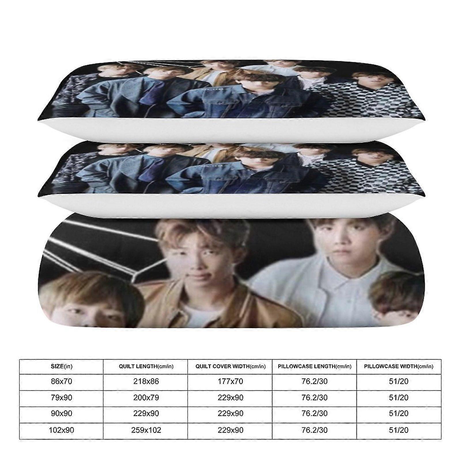d172 Kpop BTS Bedding Set, Ultra Soft Bedding Set Girls Bedding Girls ...