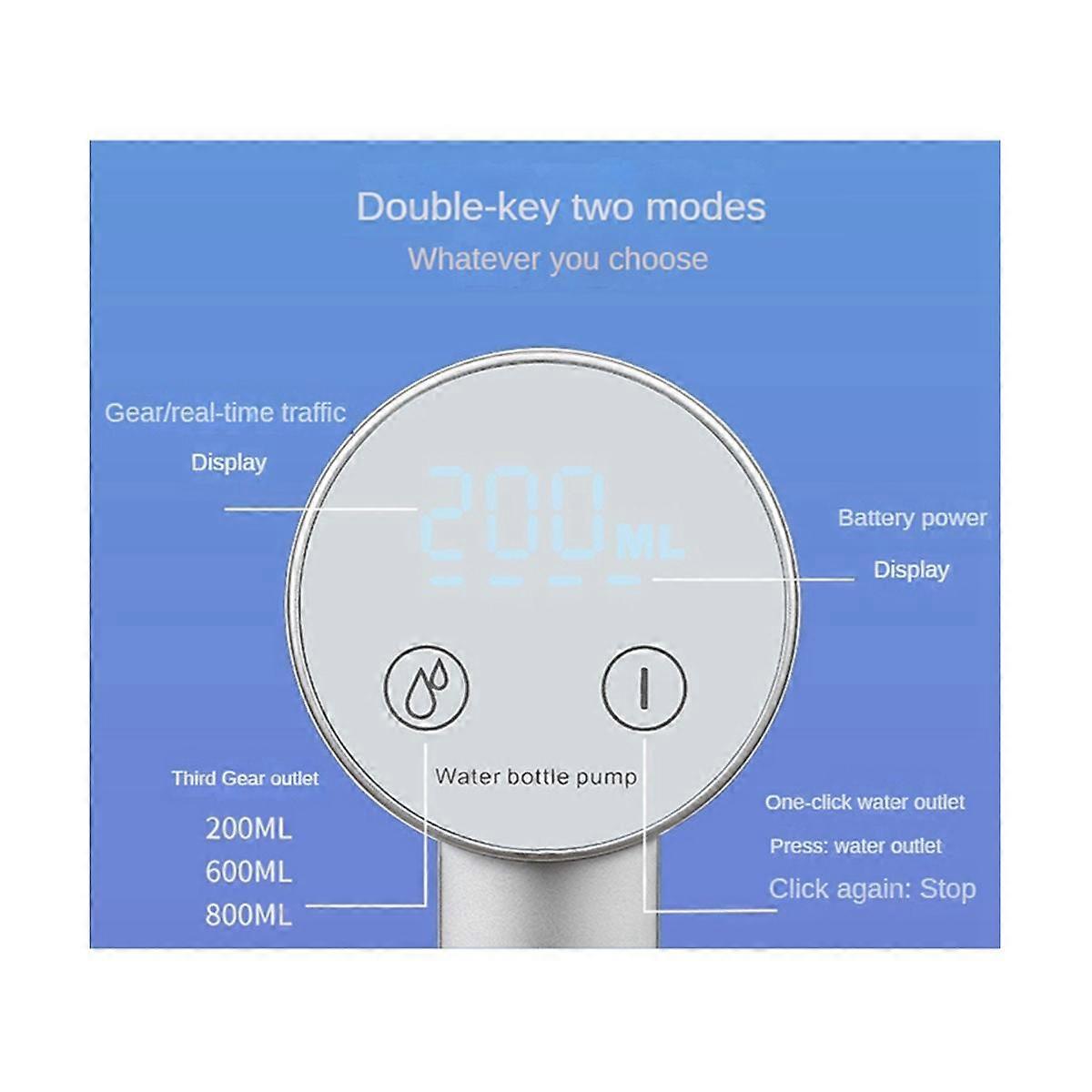 Water Bottle Pump Household USB Electric Foldable Water Suction Device ...