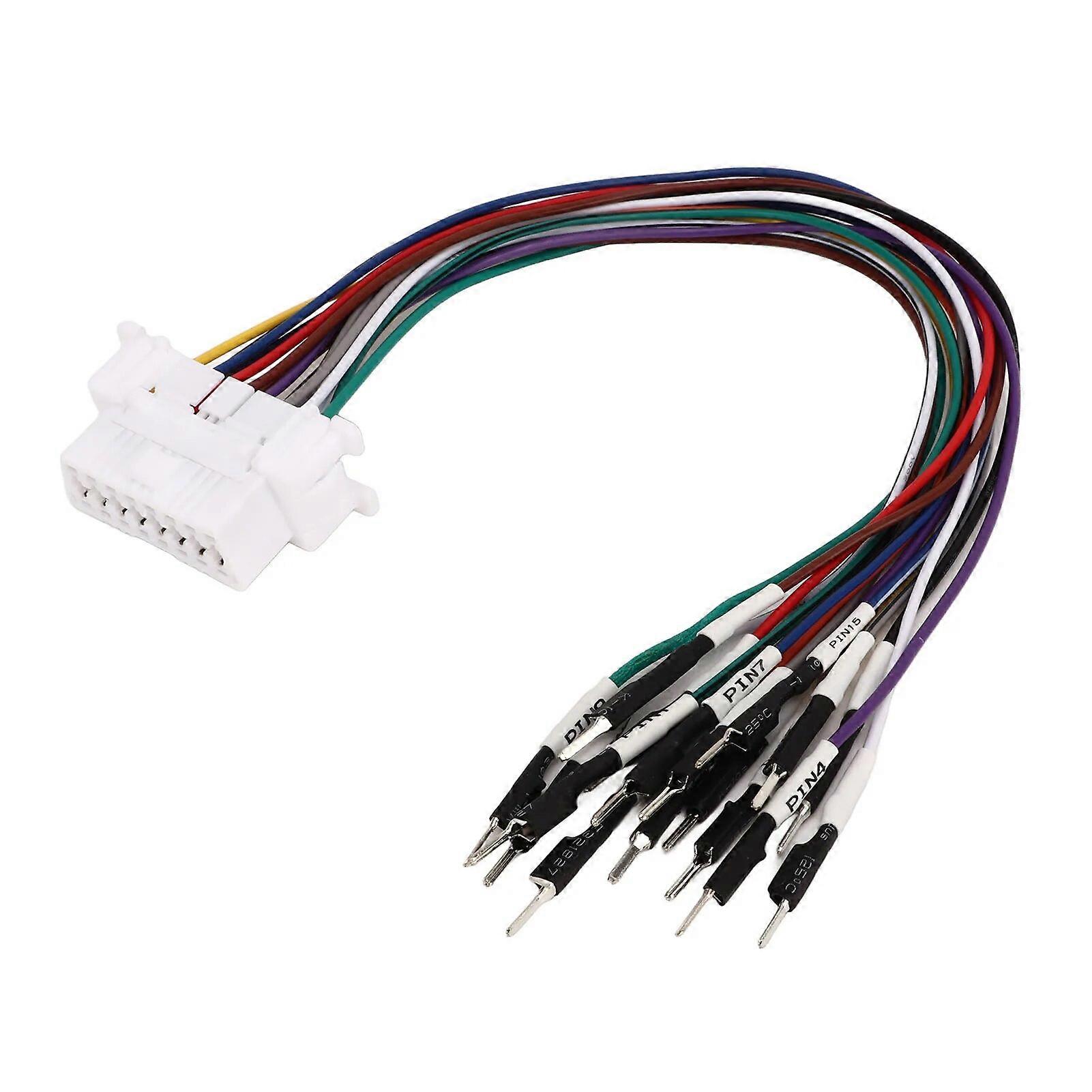 16 Pin Connector Cable Removal Fault Detection OBDII Female Plug ...