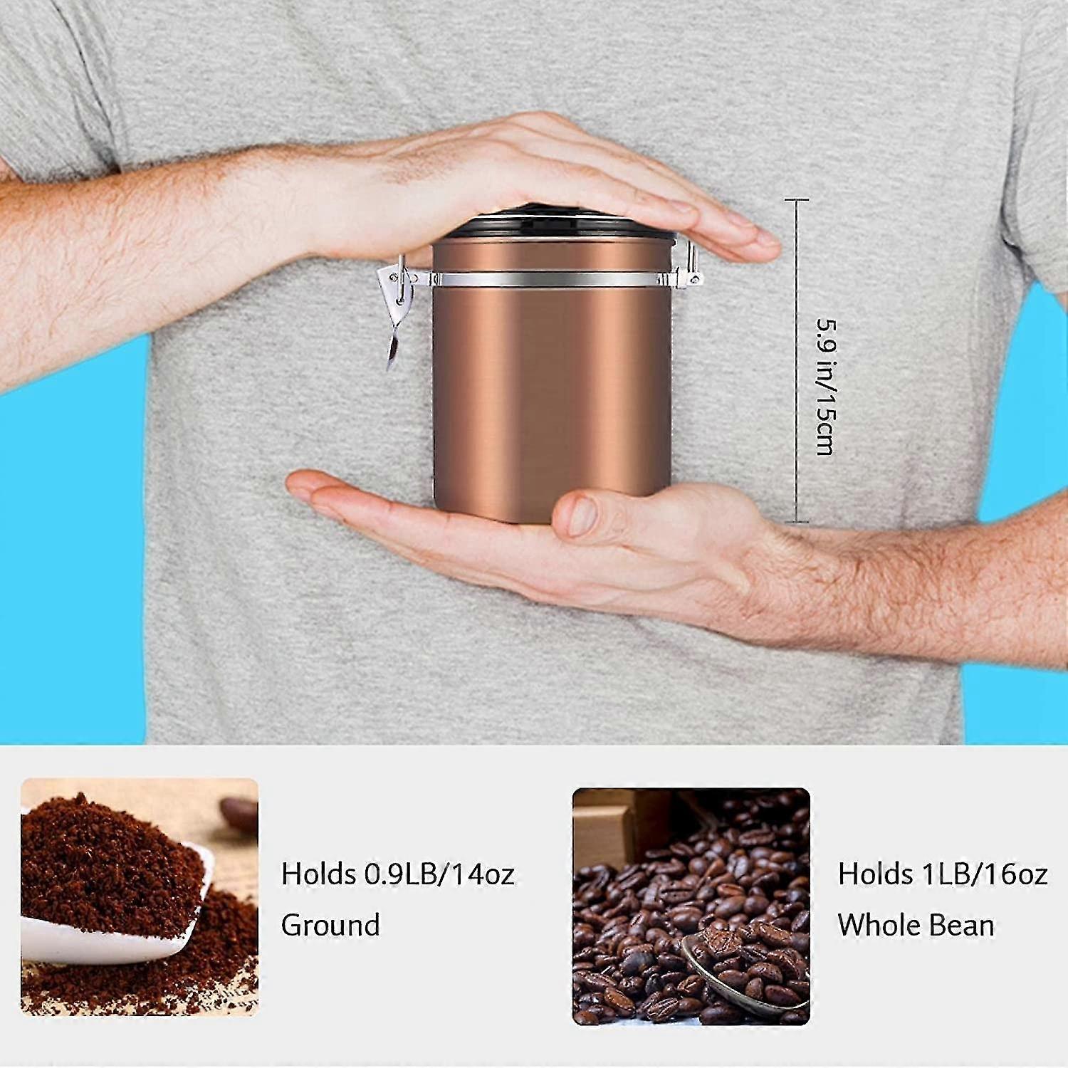 Coffee Storage Container, Coffee Beans Container Storage Box 1.5l ...