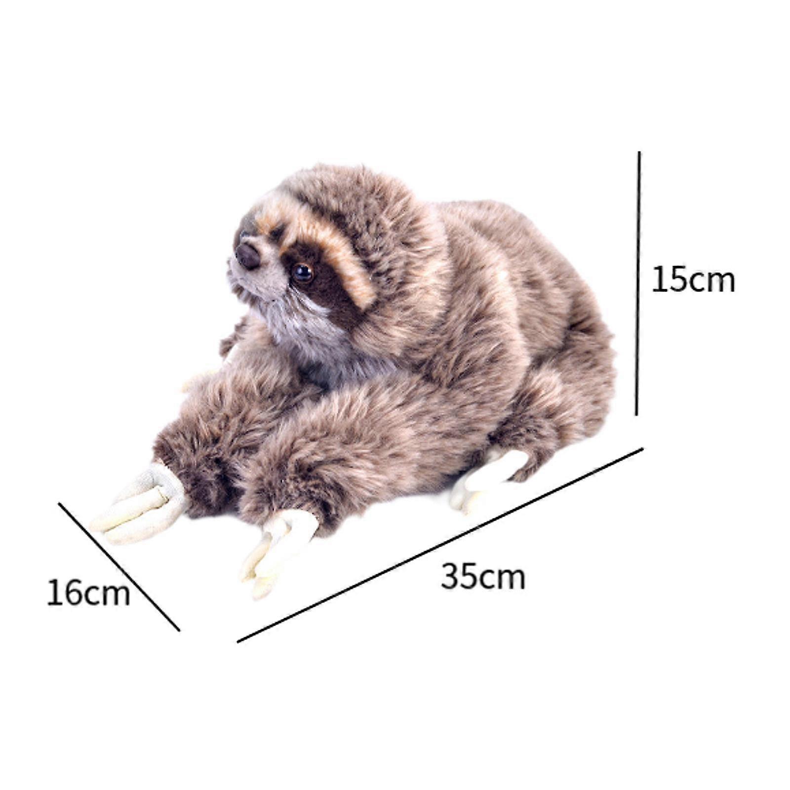 Sloth Plush Toy Cartoon Huggable Three Toed Sloth Sloth Doll for Family ...