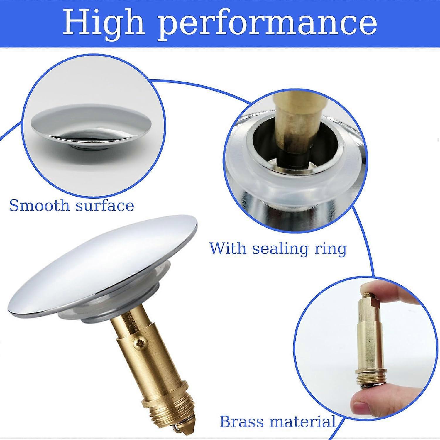 Pop-Up Sink Pop-Up Sink Plug Pop-Up Drain Plug Universal Bathroom Plug ...