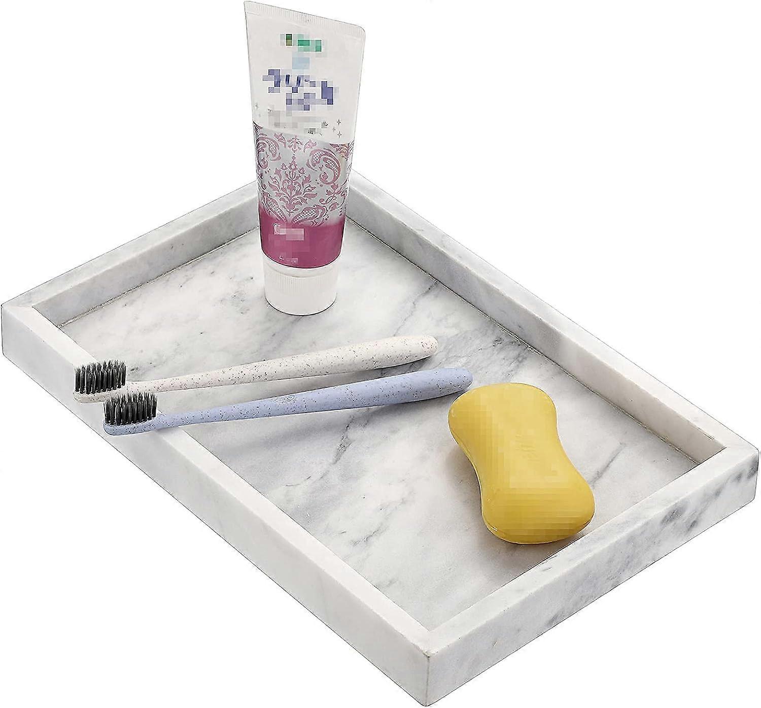 Natural Marble Stone Serving Tray Coffee Table Tray, Rectangle Jewelry ...