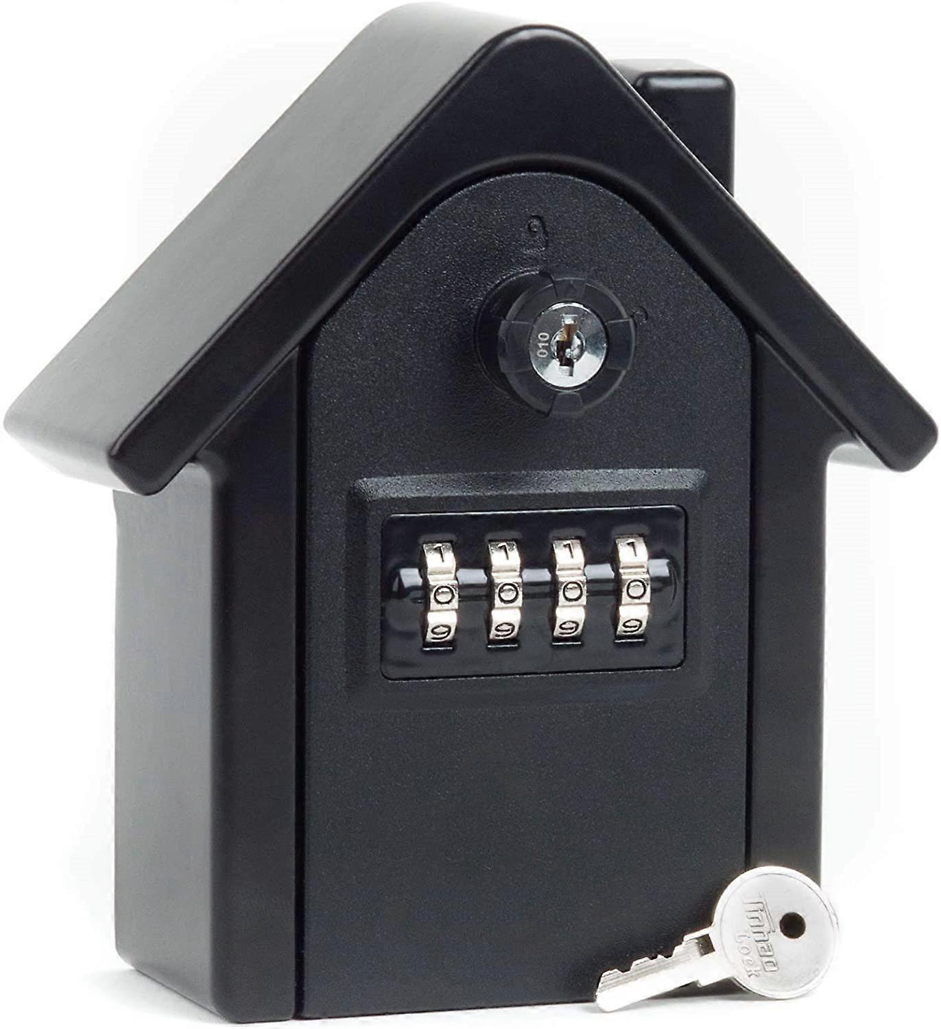 Key Safe Wall Mounted Key Box with Digital Code & Emergency Keys, Large ...