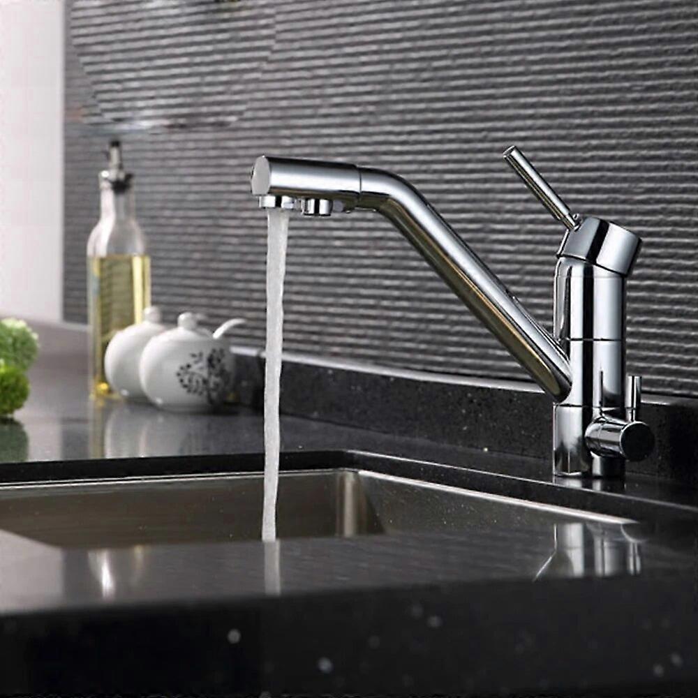 Kitchen Mixer Tap 3 In 1 Three-Way Swivel Faucet Tap Tap Osmosis System ...