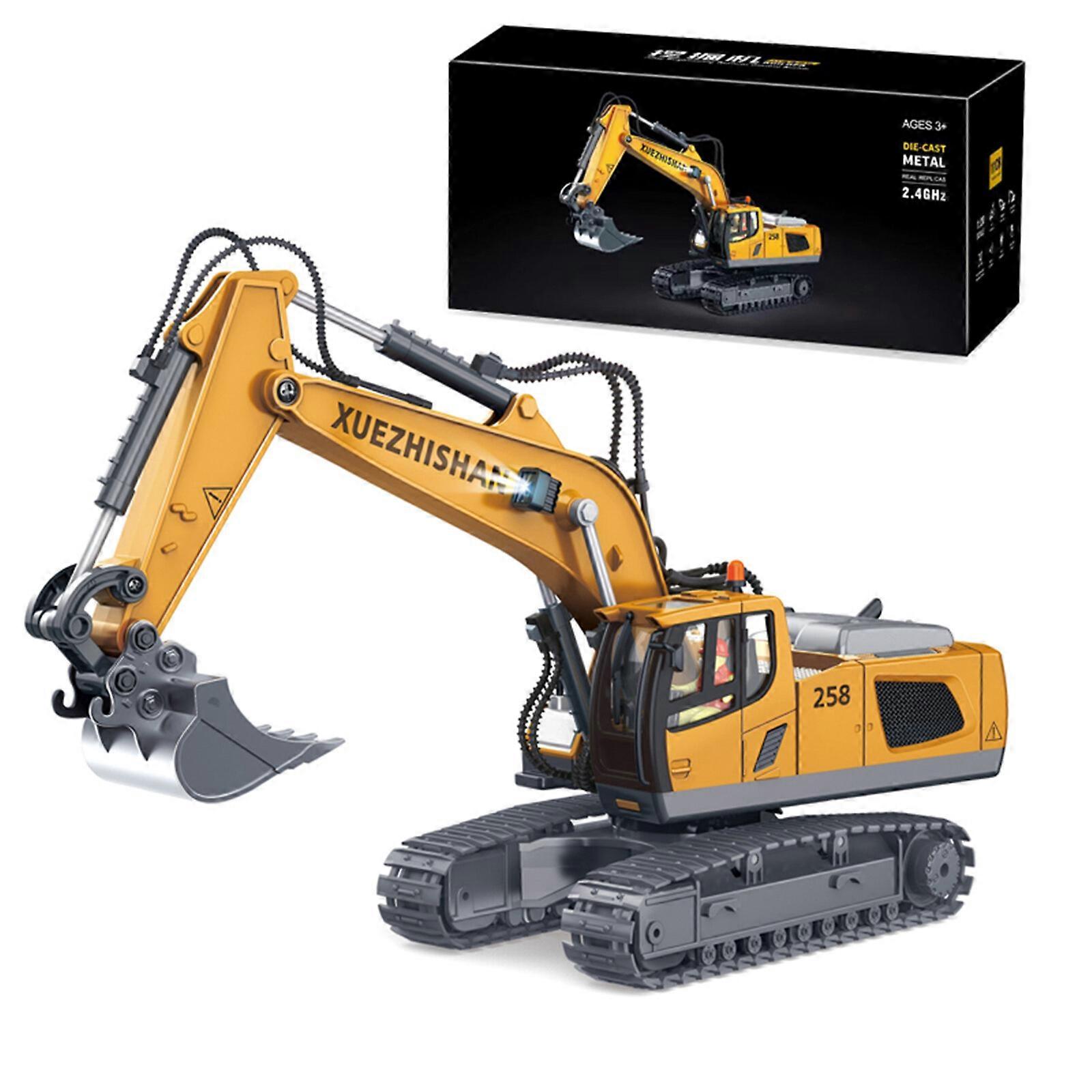 11 Channel Remote Control Vehicles Tractor Sandbox Toys Digger with ...