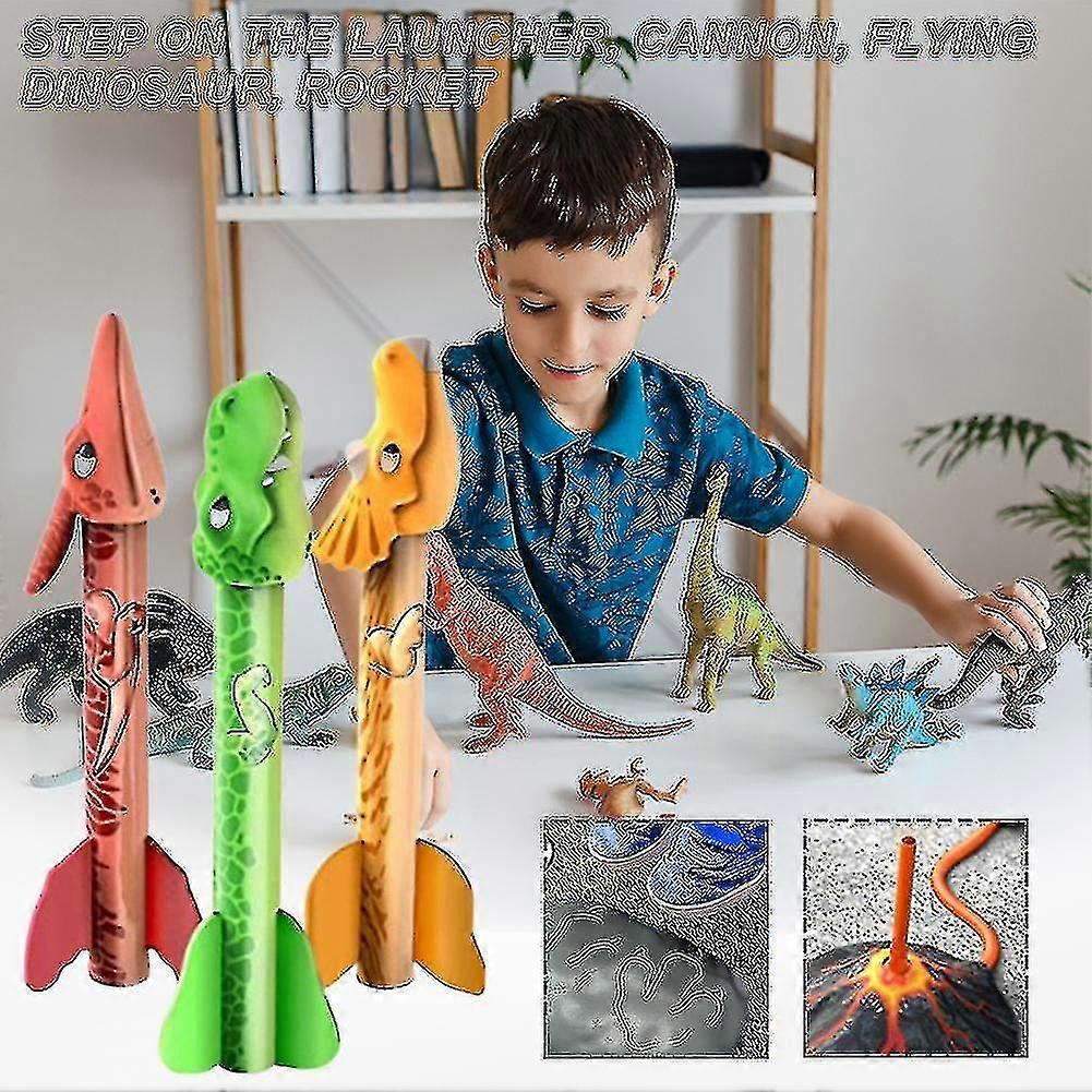 Children's Cartoon Dinosaur Launcher Toy Rugged Durable Launching Toys ...