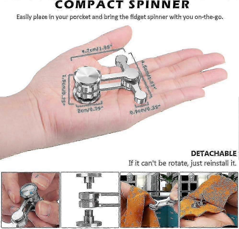 Updated Version Anti-anxiety Fidget Spinner, Fidget Hand Focus Finger ...