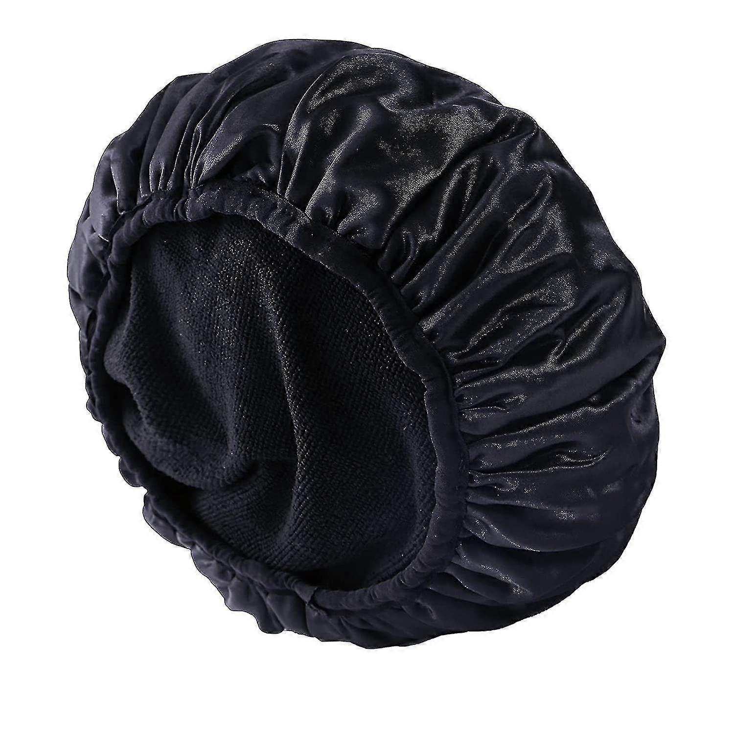 Terry Lined Shower Caps, Triple Layer Large Shower Cap For Women ...