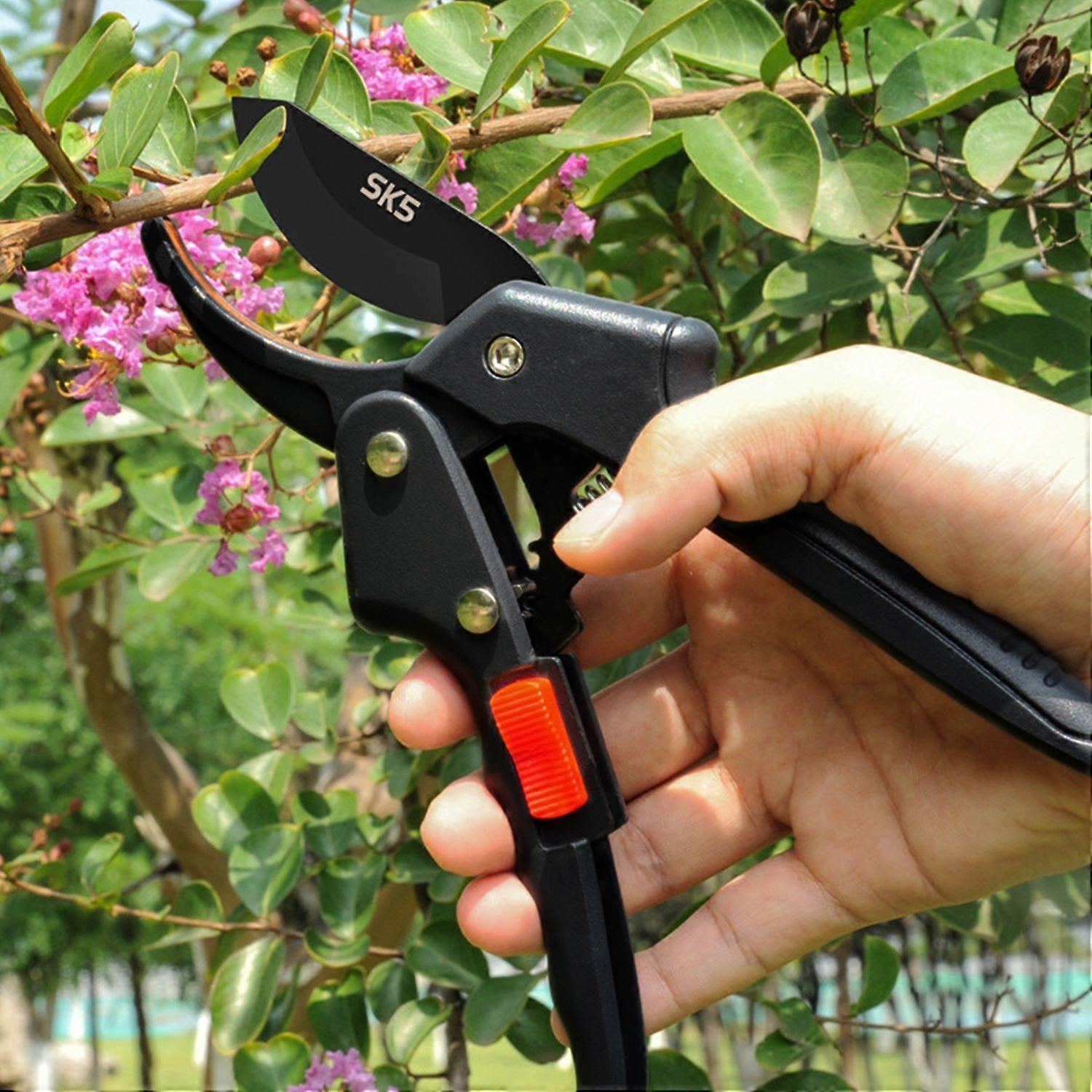 Pruning Shears with Ultra Sharp Blades Ergonomic Handle Safety ...
