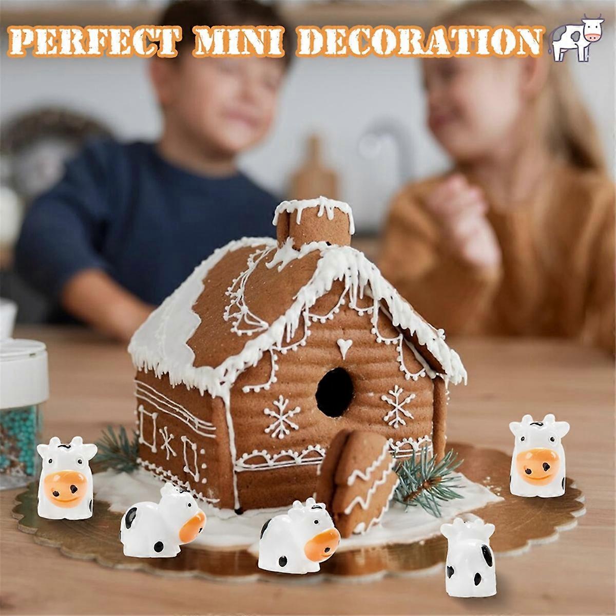 20Pcs Mini Cow Figurines Resin Cow Miniature Animals Figurines Crafts ...