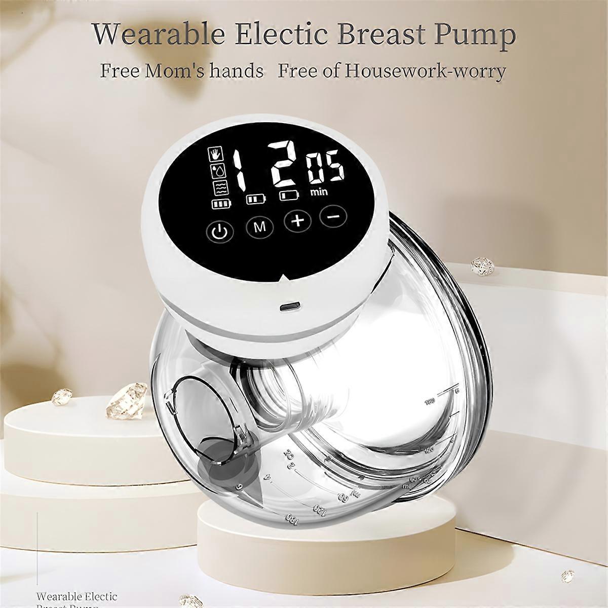 Portable Breast Pump Wearable Hands Free Electric Breast Pumps Mother Milk Extractor Comfort ...