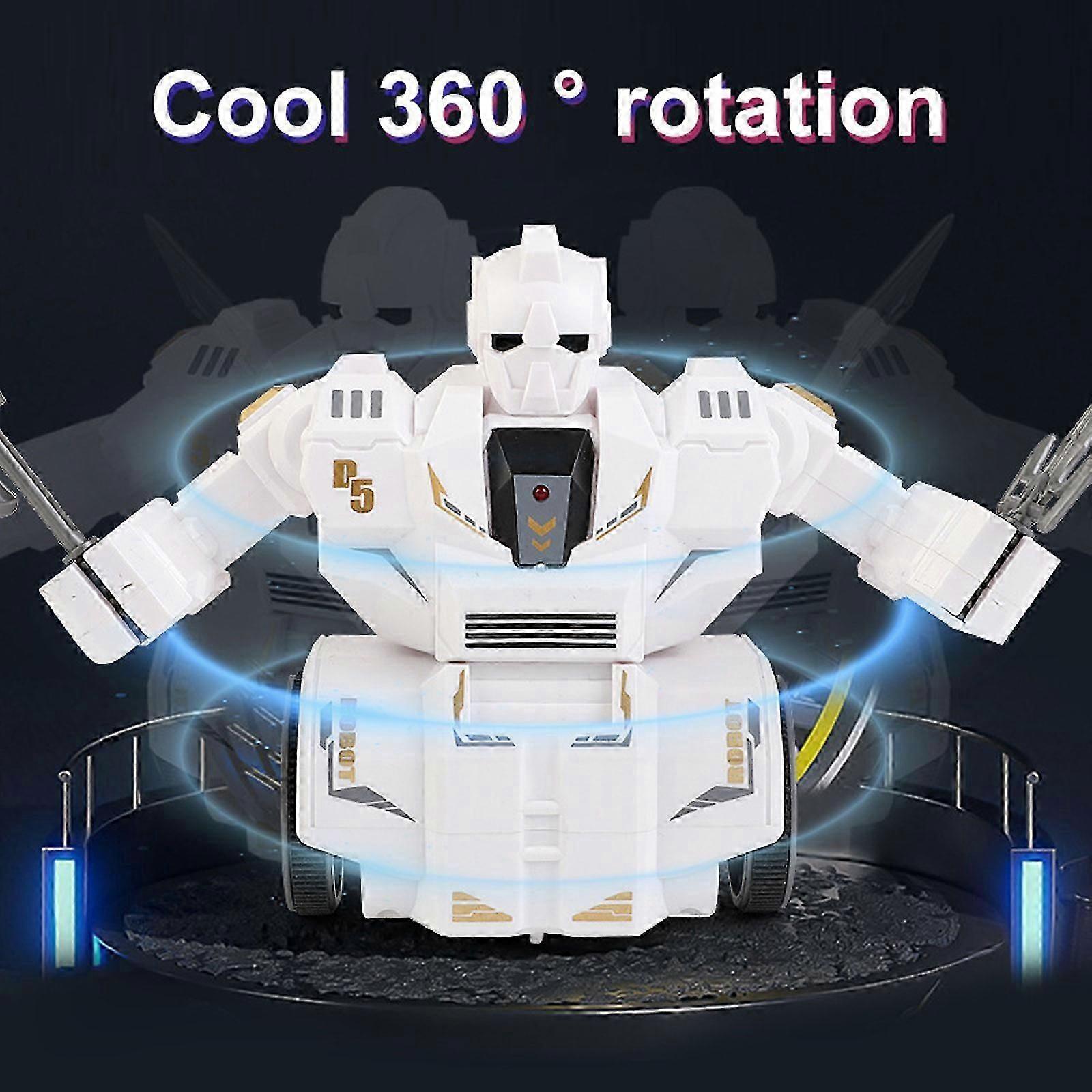 Rotating Fight Robot Toys,Remote Control Battle Bots 4 Weapons ...