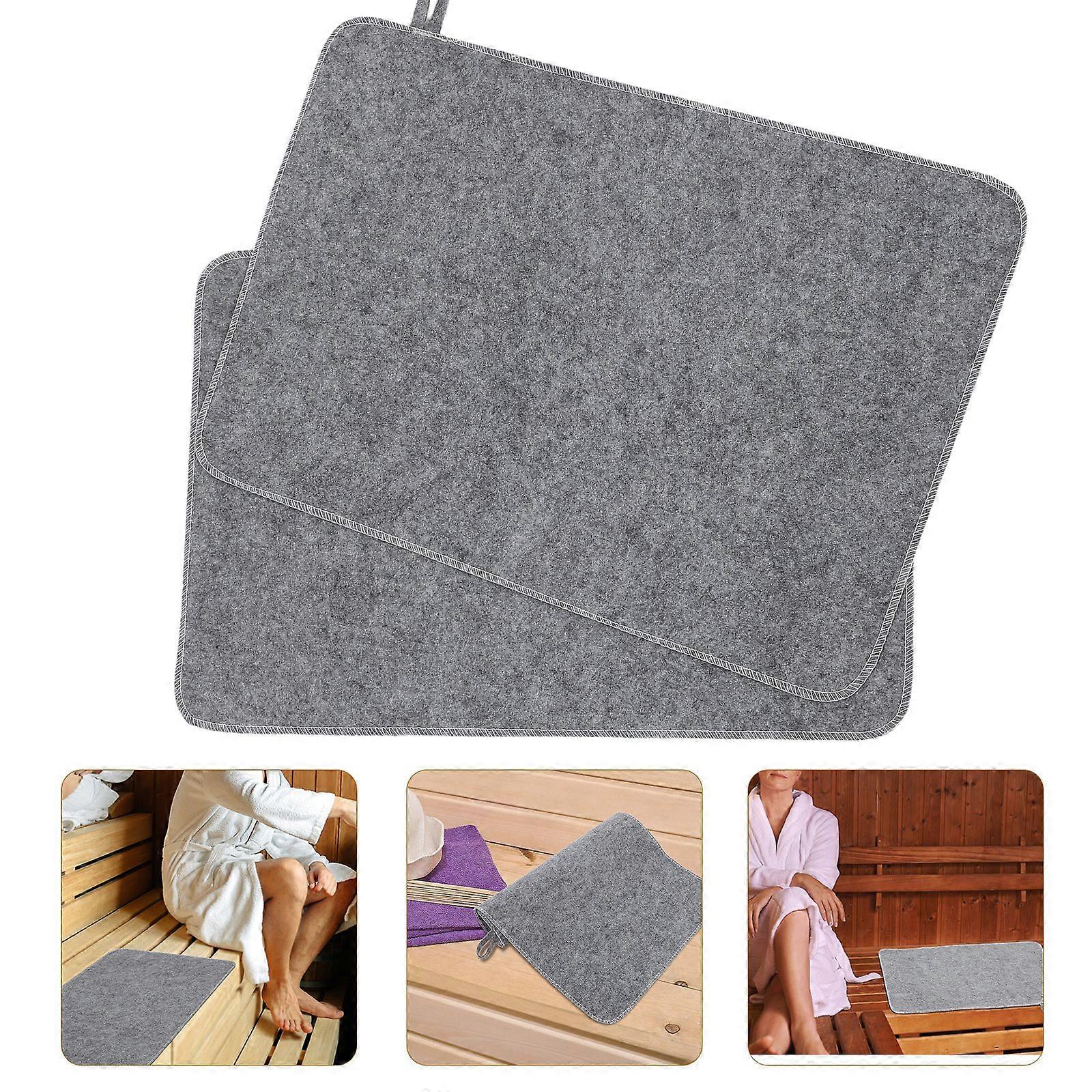 2pcs Portable Steam Sauna Felt Seat Cushion Sauna Floot Mat For Home ...