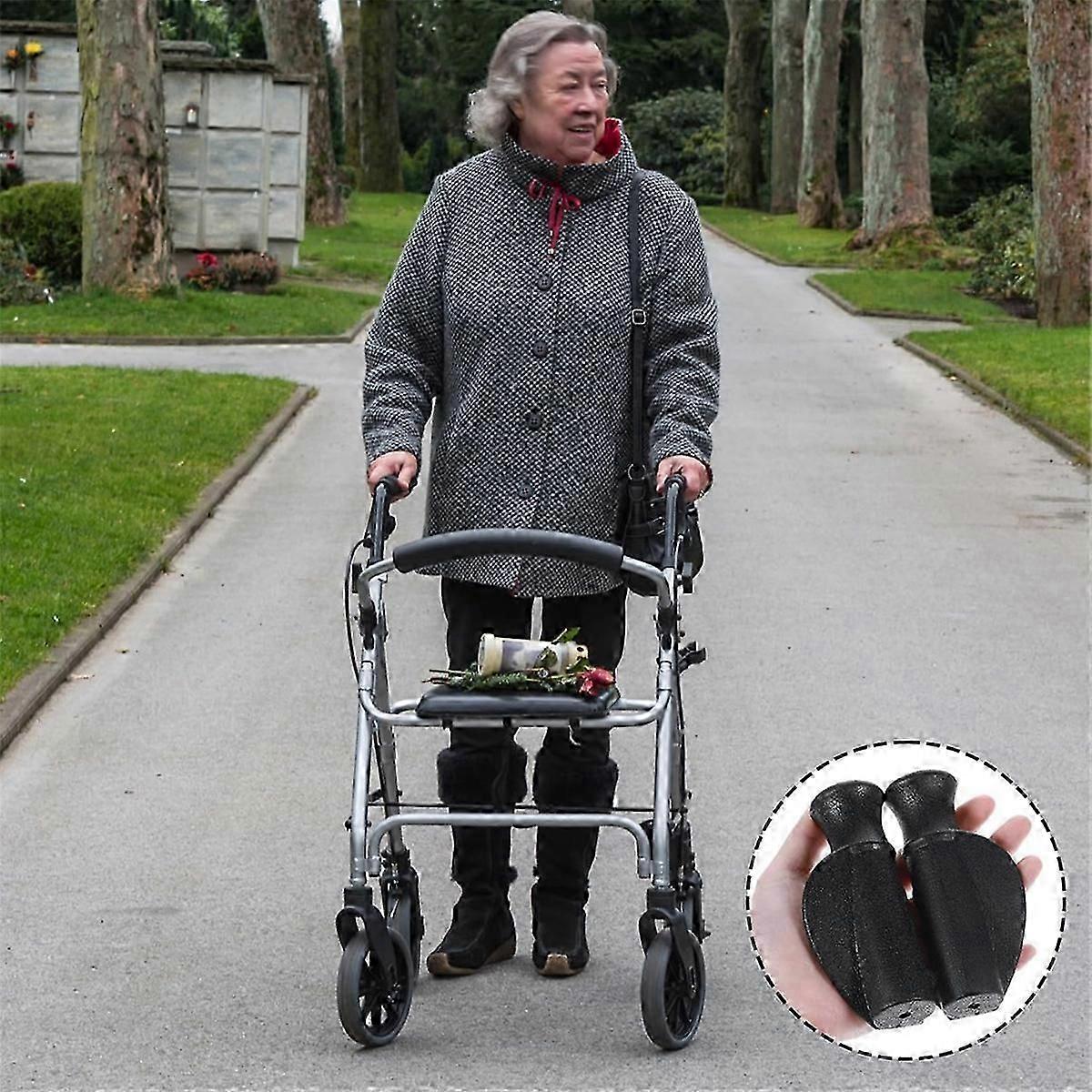 2 PCS Universal Rollator Hand Grip, Anti-Slip Rolling Walker Hand Grips ...