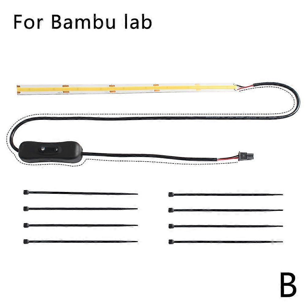 For Bambu Lab A1 A1 Mini 3D Printer Light 24V CoB LED Strip with Switch ...