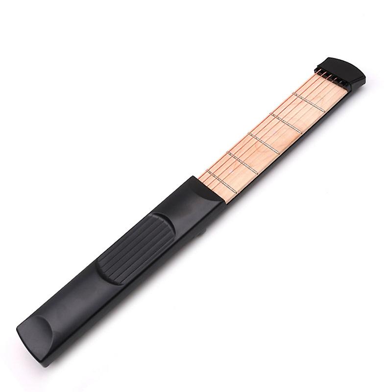 Guitar portable wooden pocket 6 fret practice tool for beginner kids ...