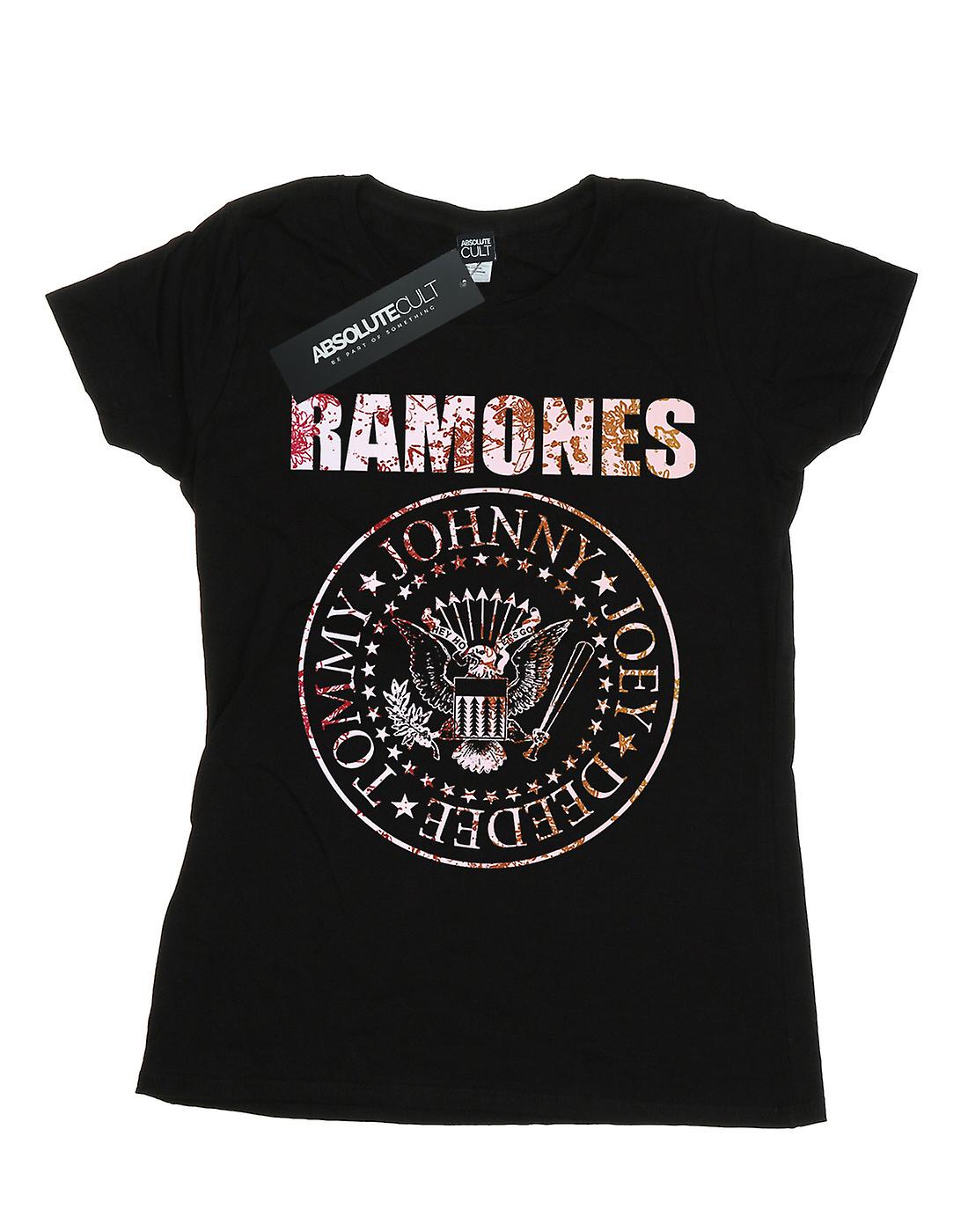 Ramones Women's Flower Rose T-Shirt | Fruugo UK