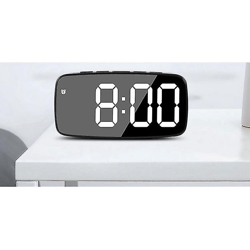 Smart Digital Alarm Clock Bedside,red Led Travel Usb Desk Clock With 12 ...