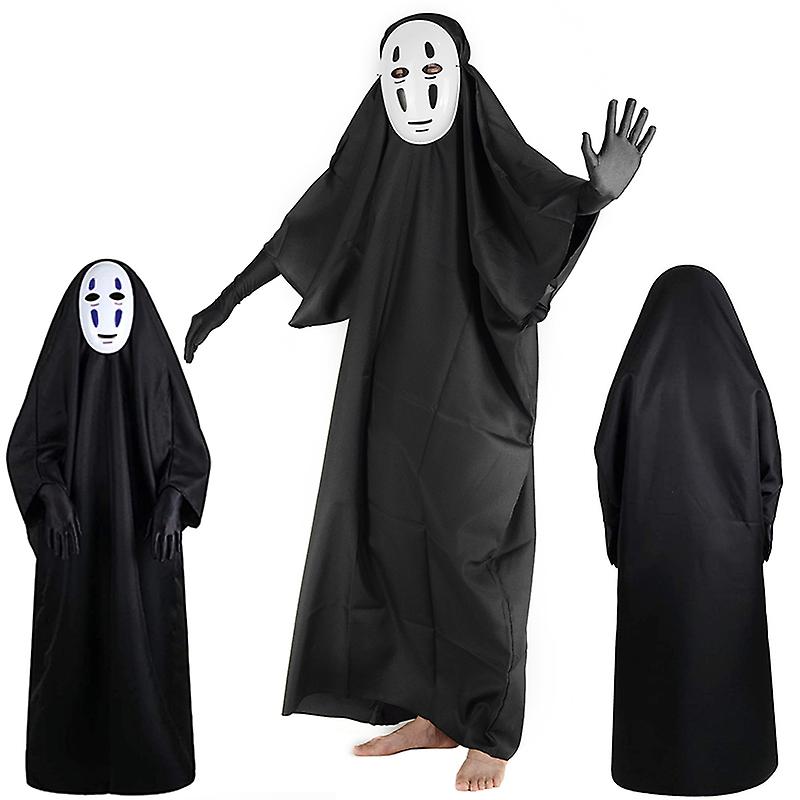 No Face Man Costume Spirited Away Cosplay Costumes Mask Anime Miyazaki ...