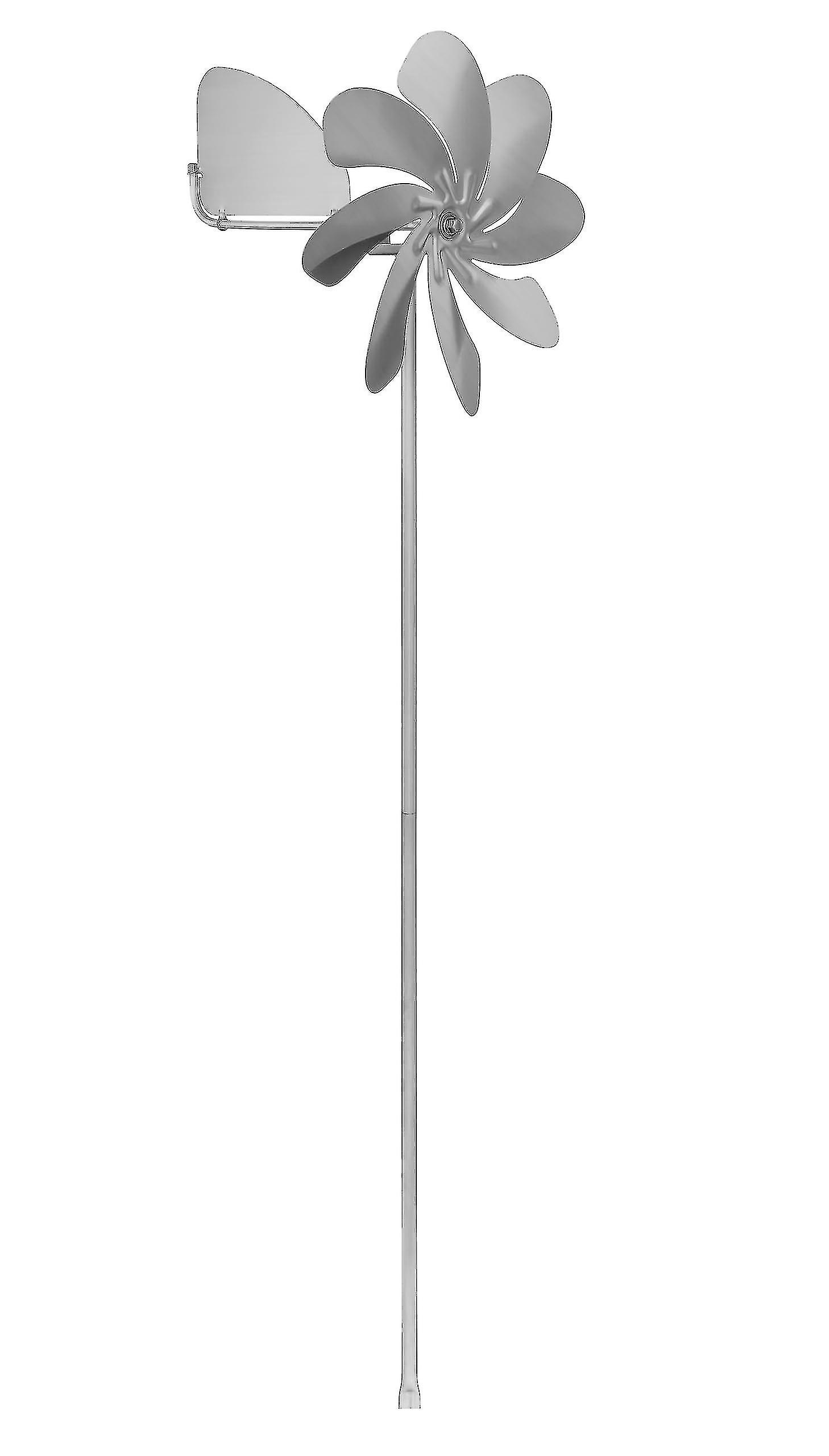 Windmill made of stainless steel (28cm rotor diameter), ball bearing ...