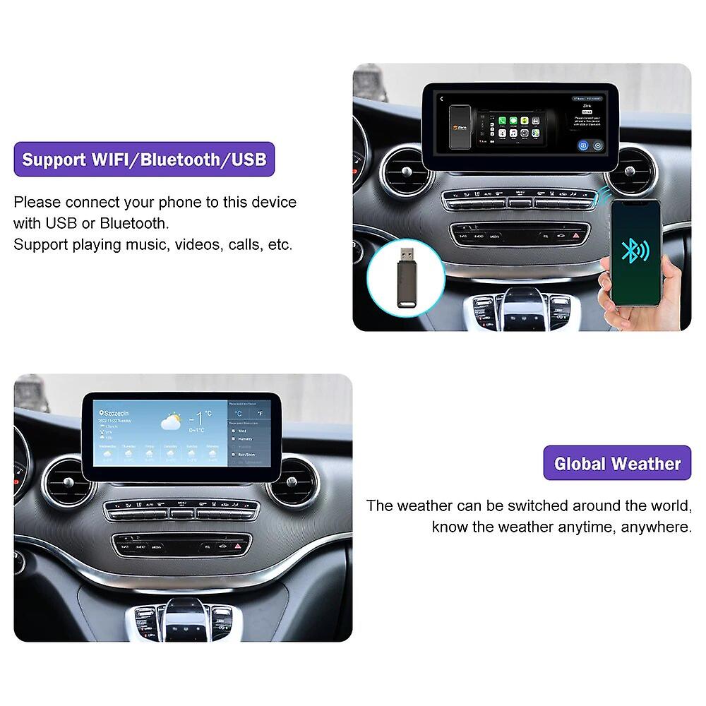Android 12 Touch Screen For Mercedes Benz W205 Glc C V Class 2008-2019 ...