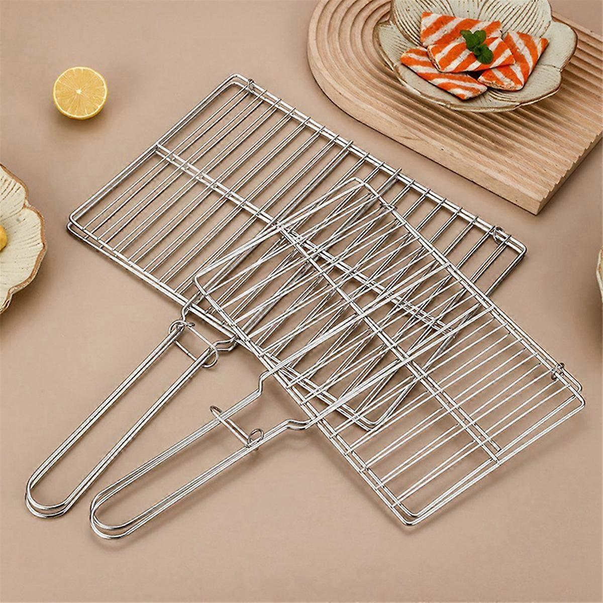 Flat Braai Grid Securely Holds Food for Grilling Outdoor Cooking ...