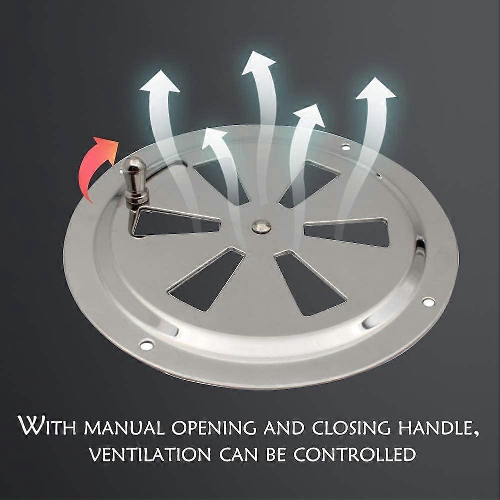 Round Ventilation Grid, 125 Mm Ventilation Grid In Stainless Steel ...