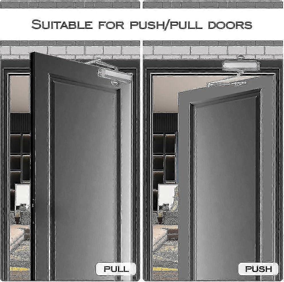 Automatic Hydraulic Door Closer With Stop Device, Adjustable Spring ...