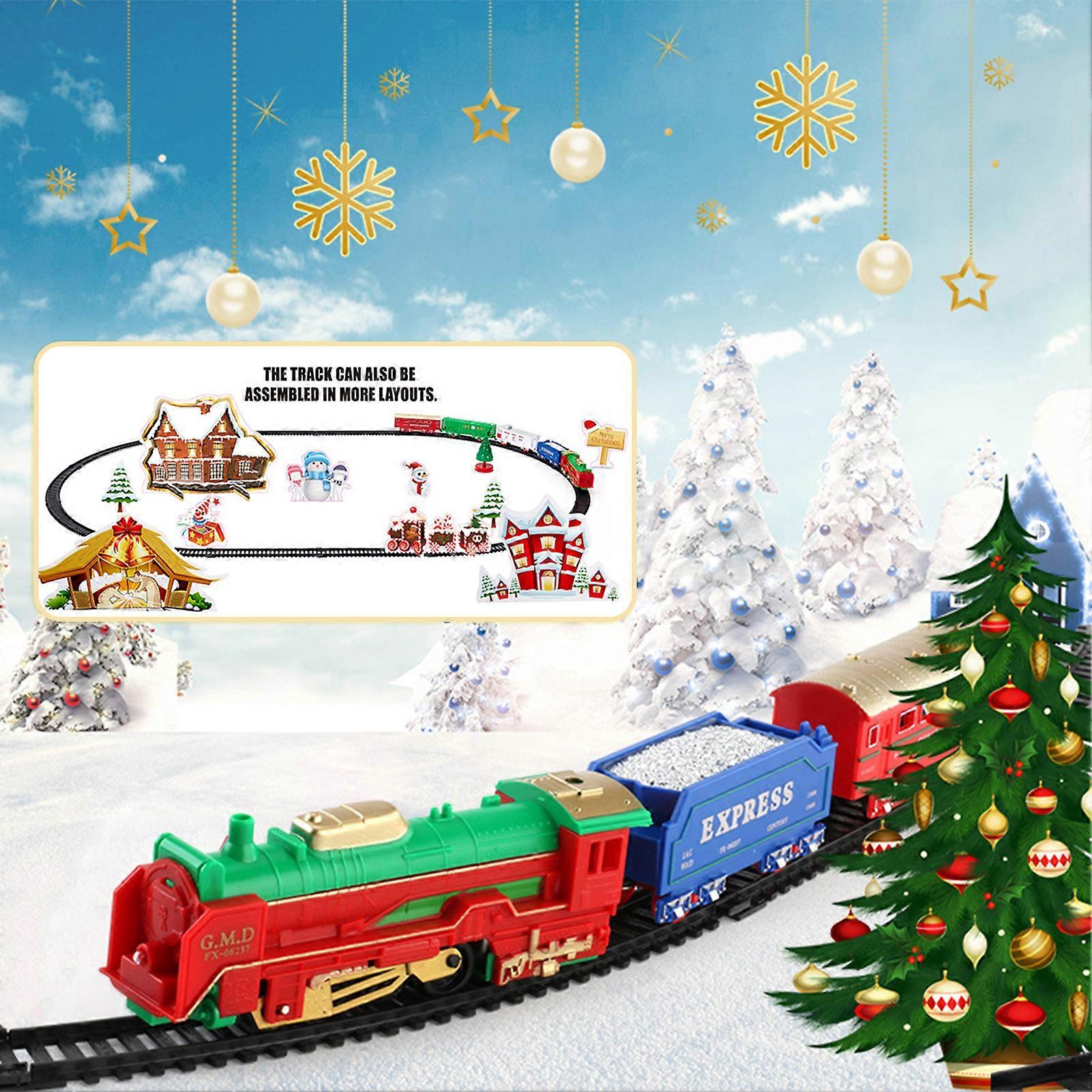 Electric Train Toy Light Sounds Trail Moving Good Detail Colorful ...
