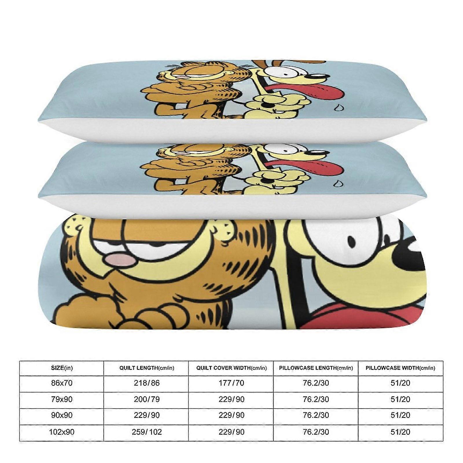 x358 Garfield Bed Duvet Cover Microfiber Bedding Sets 3D Printed ...