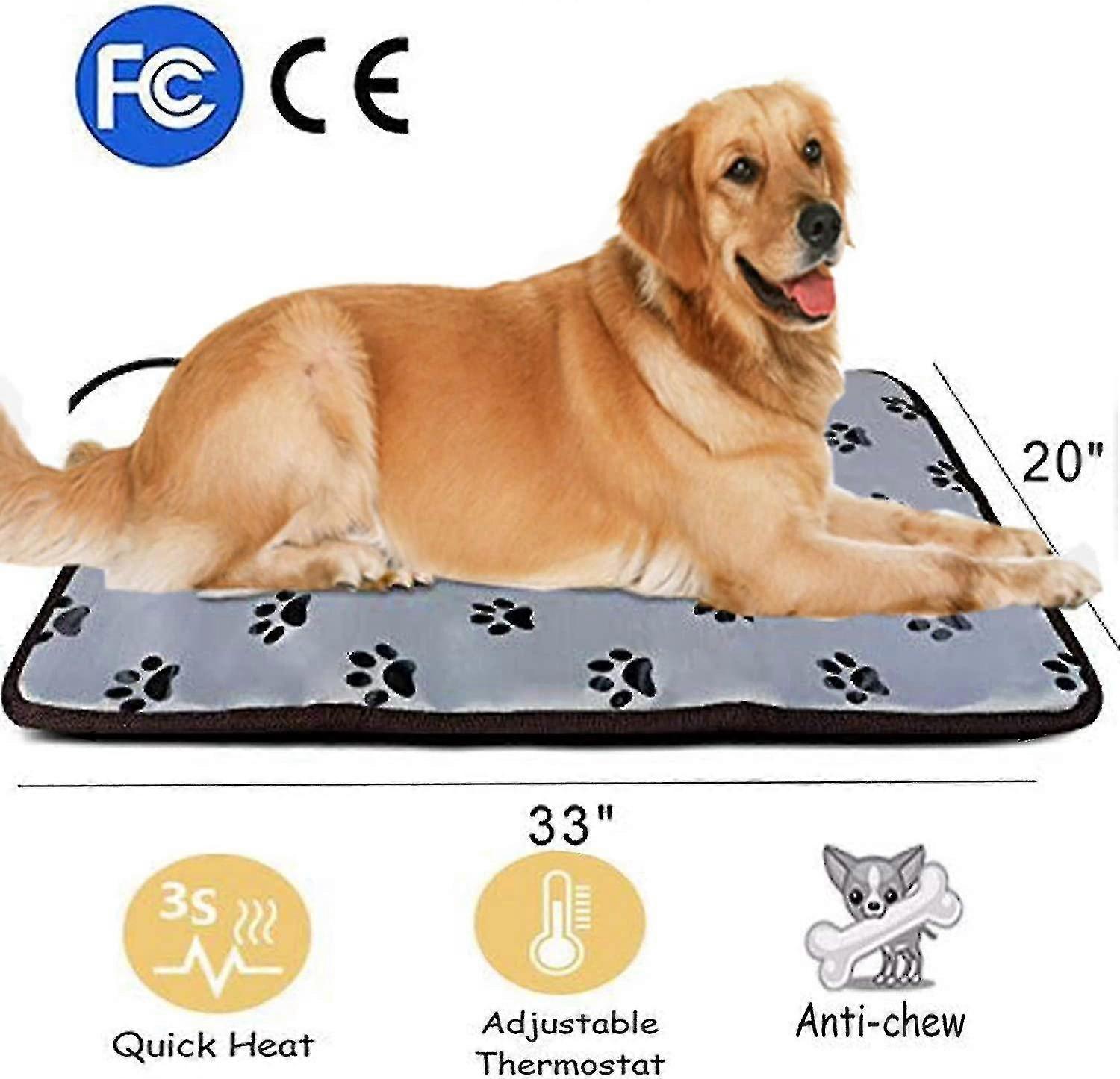 2023-utomhus Extra stor husdjursvärmedyna utanför XL elektrisk ...