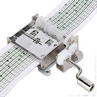 15 Tone DIY Hand cranked Paper Tape Score Music Box Movement (Deluxe ...