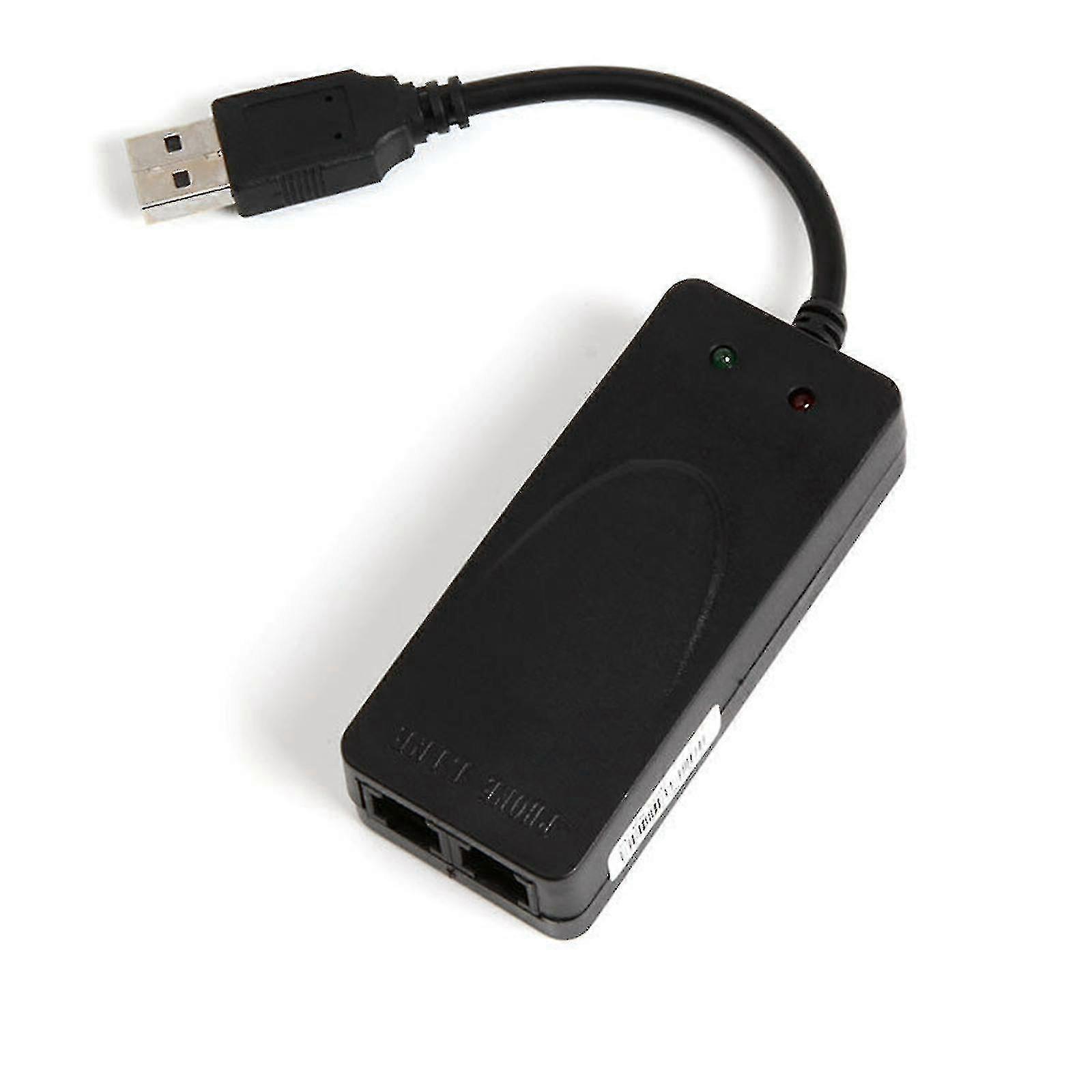2 Dual Rj11 Ports Usb 56k External Dial Up Voice Fax Data Modem For ...