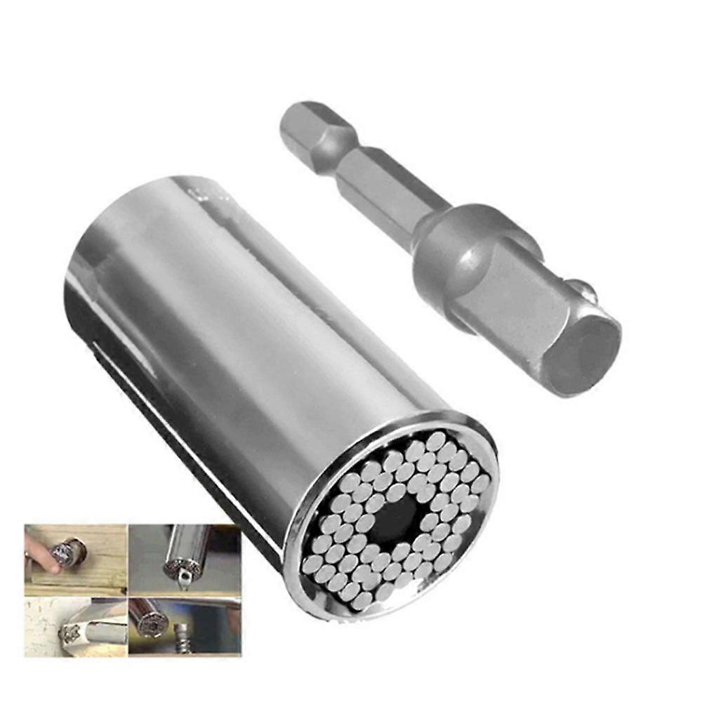 2pcs Universal Socket Wrench 7-19mm Multi-function Repair Ratchet ...