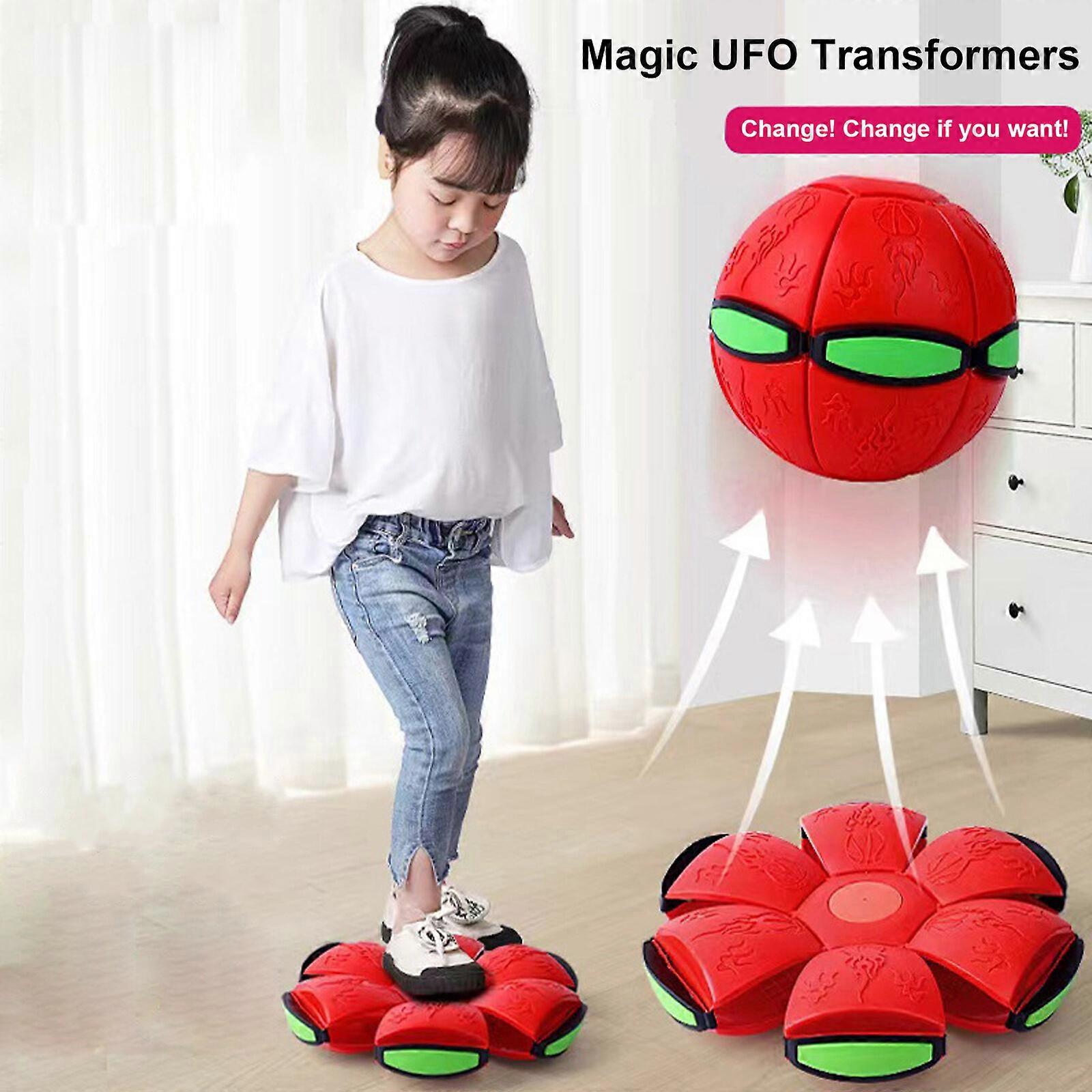 Magics Ball Toy with Lights | Transforming UFO Flying Saucer Toy ...