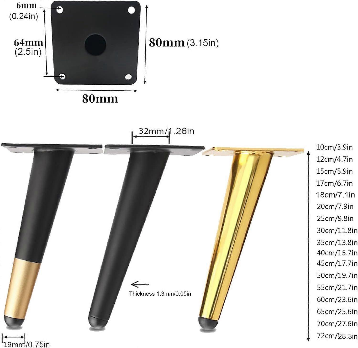 Adjustable Cabinet Legs4pcs Furniture Legs,Oblique Conical Metal ...