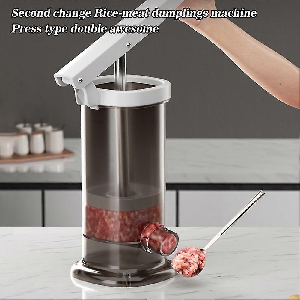Manual Sausage Stuffer Machine with 4 Stuffing Tubes Quick Sausage Hot ...