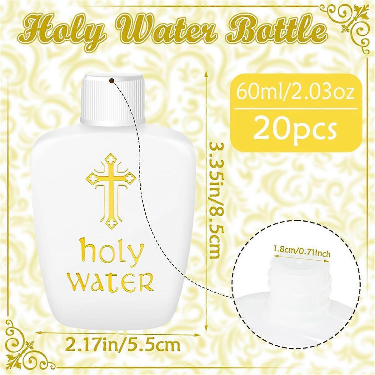 20 Pcs Holy Water Bottles Plastic 2oz Holy Water Container Empty ...