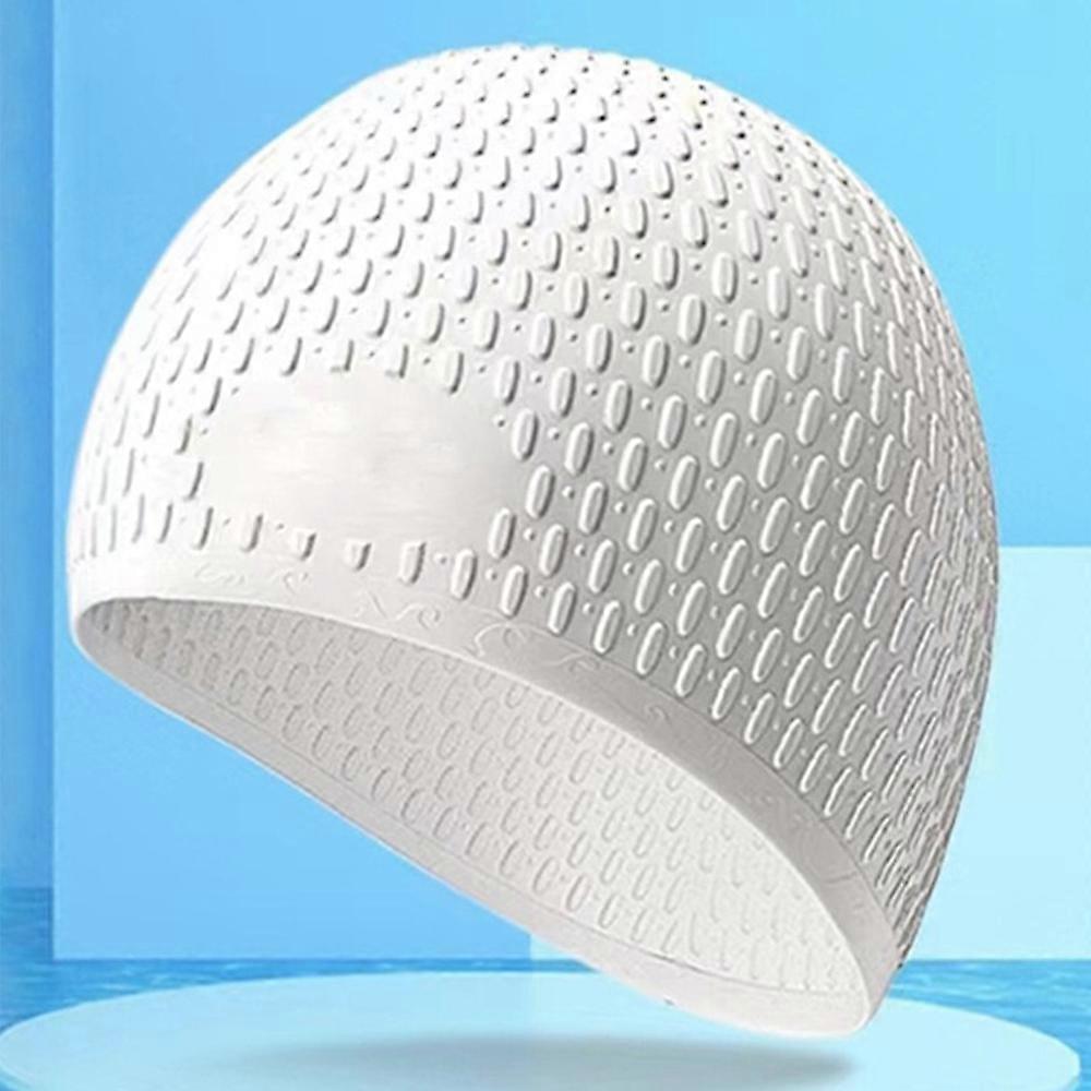 Sports Waterproof Swim Pool Cap Flexible Silicone Gel Ear Bathing ...