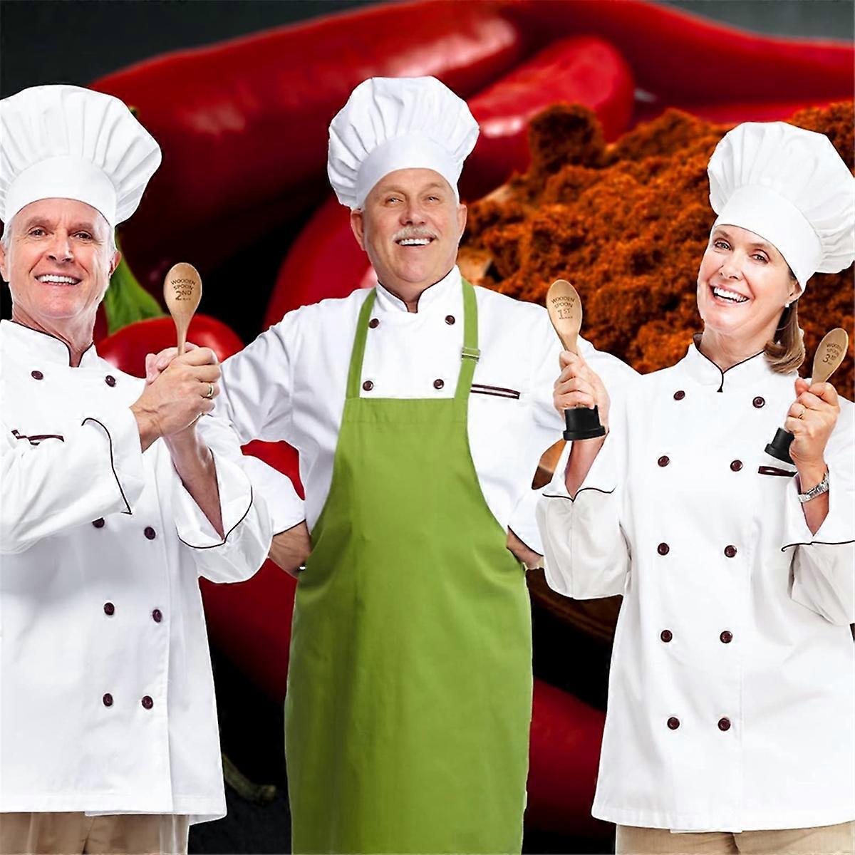 3 Pieces Golden Spoon Award Trophies Set Chili Cook Off Wood Spoon ...