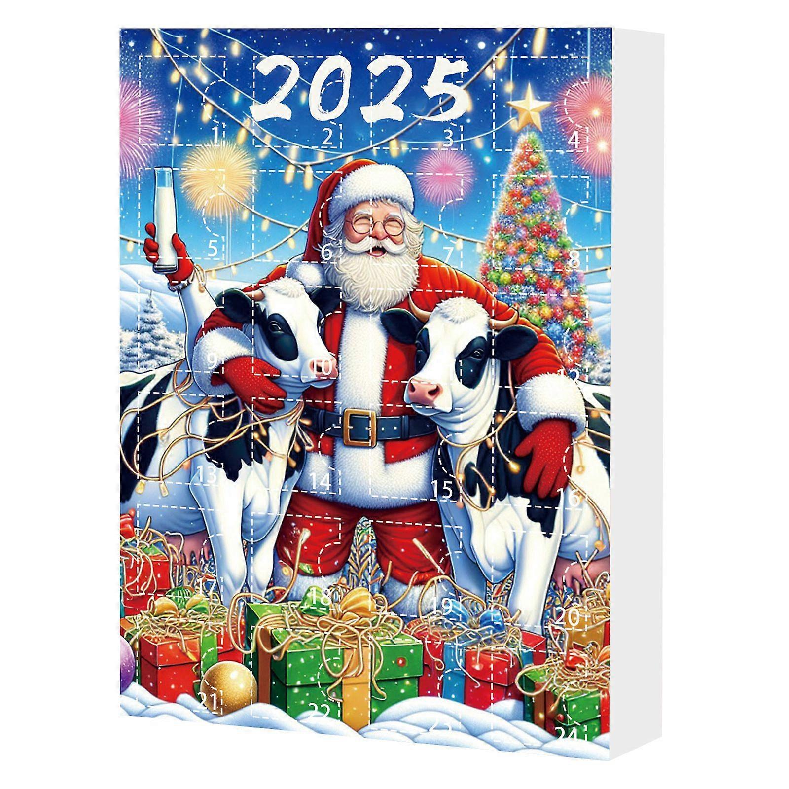 2025 Christmas Arrival Countdown Blind Box Santa Claus Dairy Farm ...