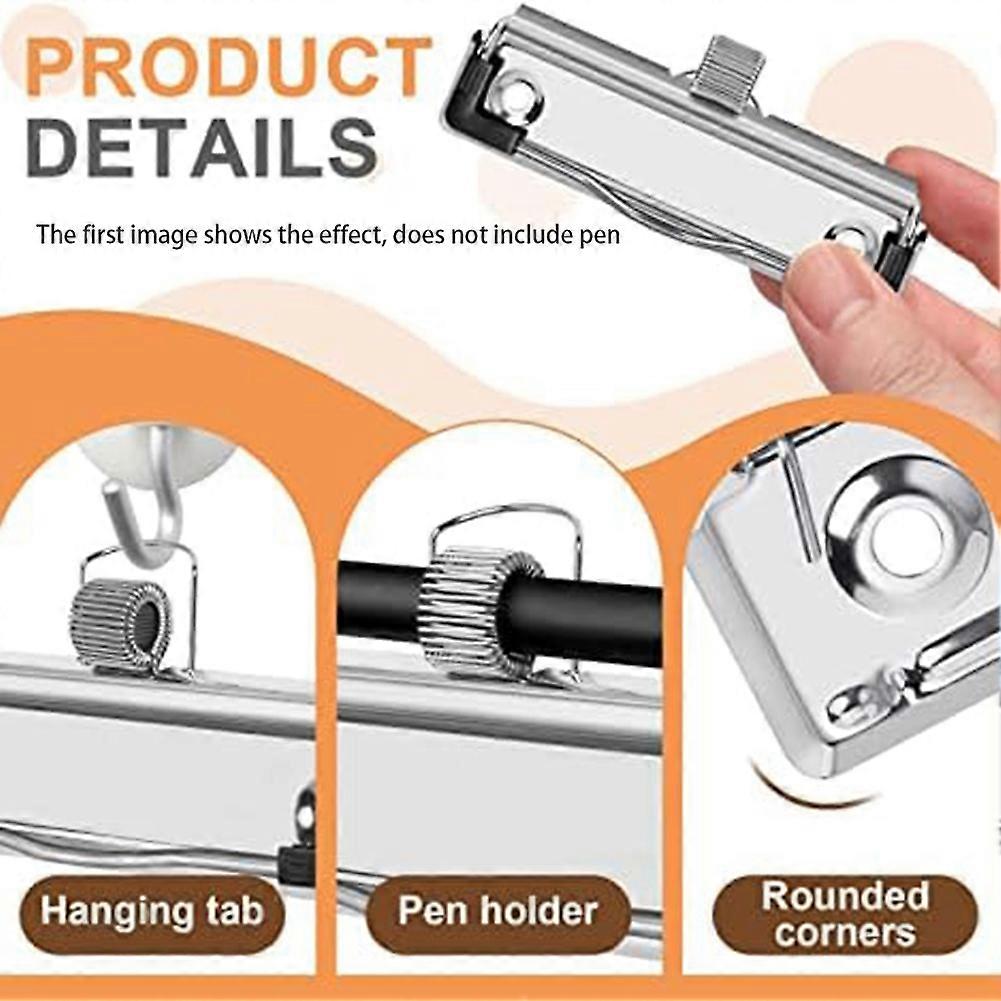 14 Pack Mountable Clipboard Clips with Pen Holder Clipboard Clips ...