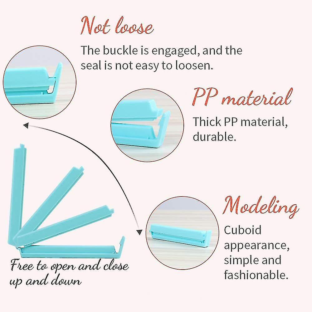 24 Pieces Sealing Clips Food, Kitchen Closing Clip, Bag Clips, Plastic ...