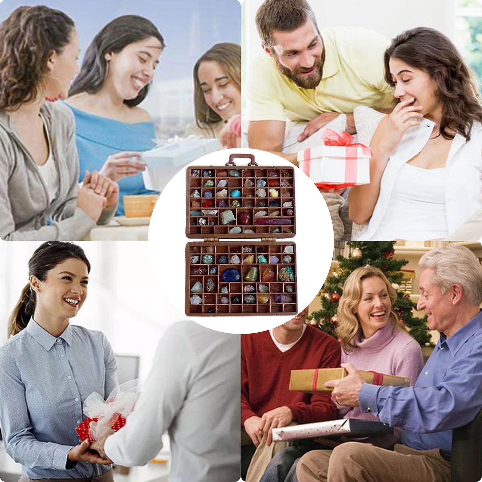 Stone Collection Suitcase Rock Collection Box For Kids Rock And Mineral ...